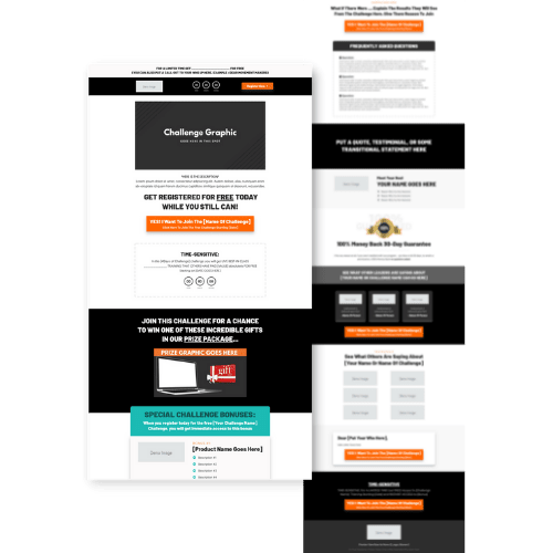 One Page Template